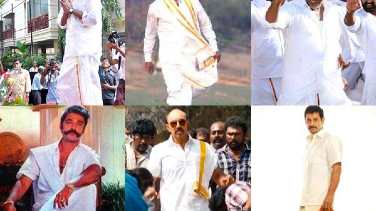 Tamil Actors In Traditional Dhotis | Veshti - Filmibeat