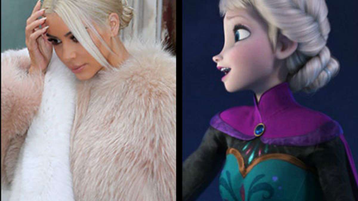 Kim Kardashian Elsa | Kim Kardashian Blonde | Kim Kardashian Frozen ...