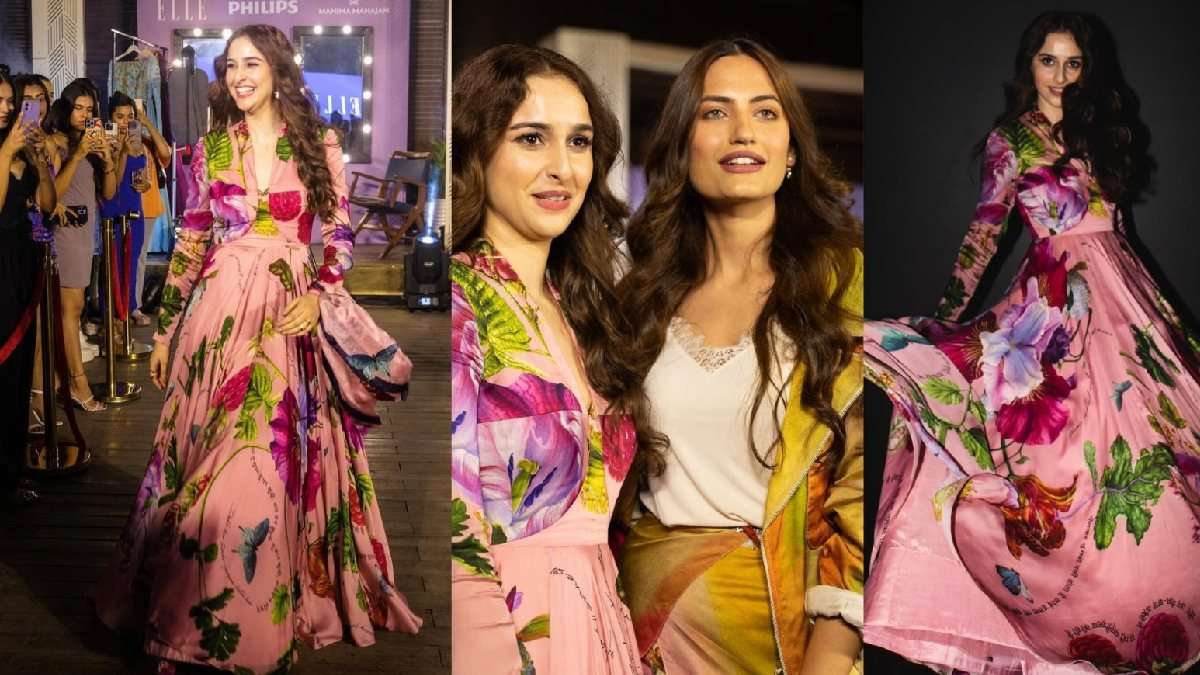 Sadia Khateeb Paints Rainbows On A Canvas In Pastel Floral Silhouette ...