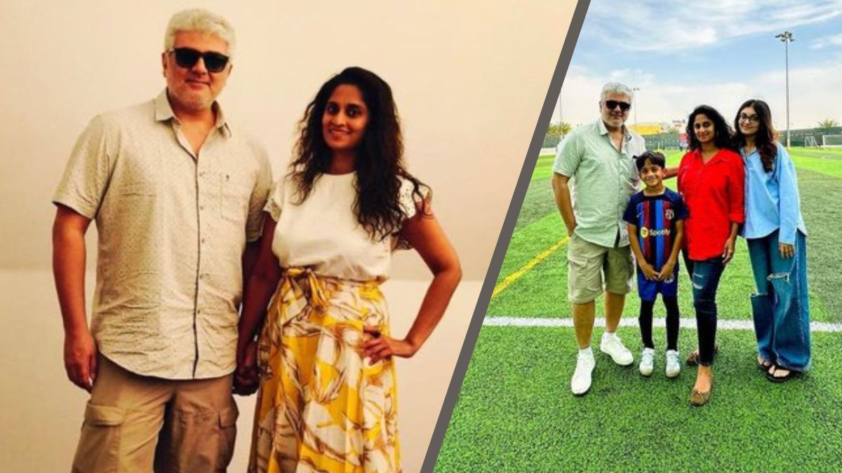 Ajith Kumar's Latest Family Photos Goes Viral: AK's Eyes Display His ...
