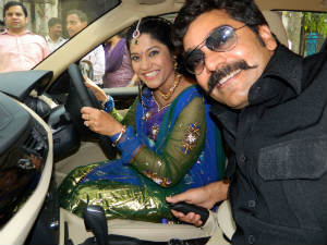 Actor Ashutosh Rana | Presented BMW X1 Car | Actress Renuka Shahne ...