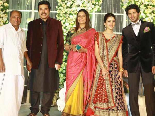 Mammootty | Wife Sulfath | Marriage Reception | Dulquar Salman | Amal ...