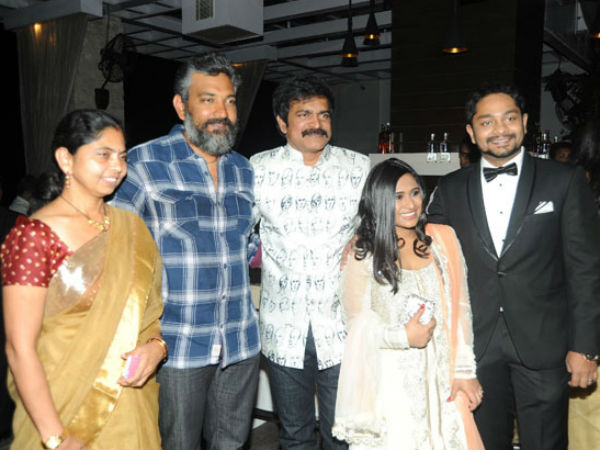Brahmaji Son Wedding Reception | Marriage Reception Photos | Rajamouli ...