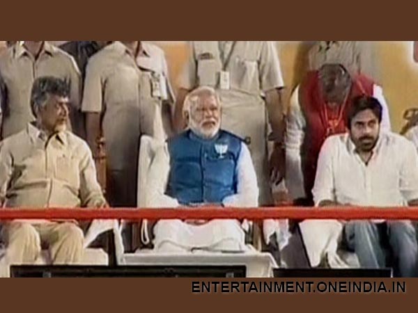 Pictures: Pawan Kalyan With Narendra Modi, Chandrababu Naidu - Filmibeat