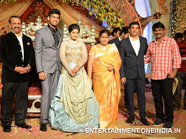 Ram Charan, Ravi Teja, Kajal At Dil Raju's Daughter Wedding Reception ...