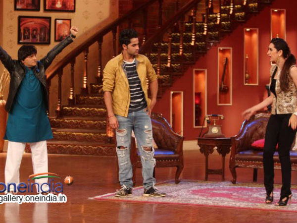 Photos: Karisma Kapoor With Armaan Jain On Comedy Nights With Kapil - Filmibeat