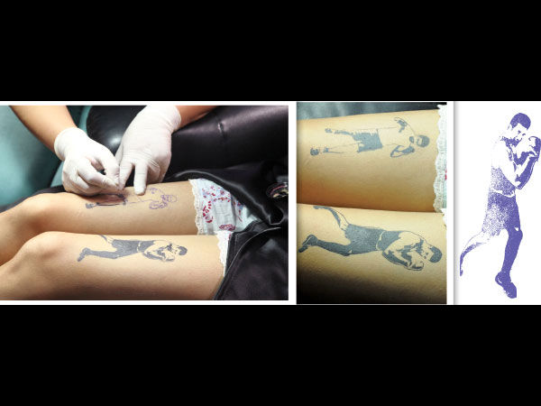 Photos: Trisha Inks Tattoos On Her Belly & Thighs For Bhooloham - Filmibeat