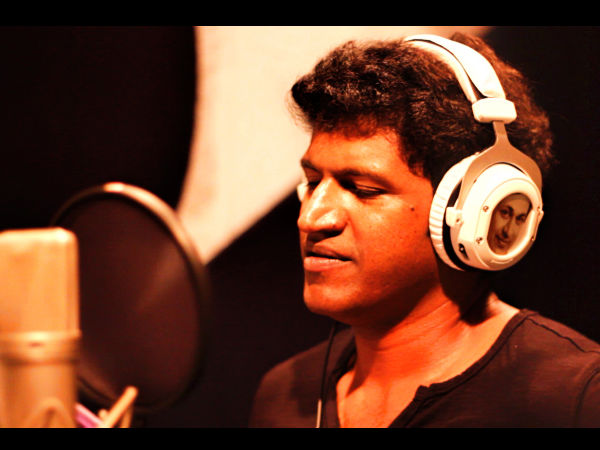 Puneeth Rajkumar Completes Singing For Rocket | Check Photos Of Puneeth ...