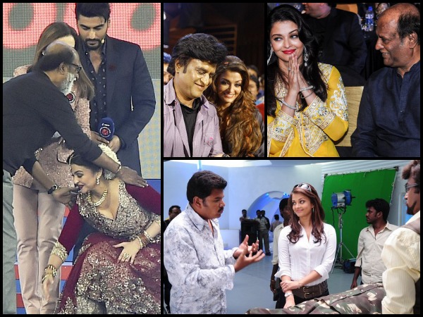 Rare-Unseen Pictures Of Rajinikanth With Aishwarya Rai Bachchan - Filmibeat