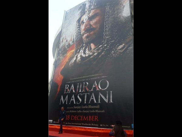 Bajirao Mastani Poster Is Epic: 66 Ft Huge Ranveer Singh Ready For ...