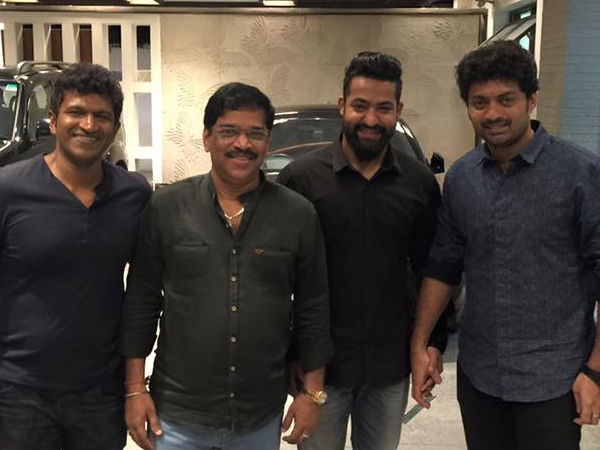 Check Out Pictures Of Jr NTR Singing For Puneeth Rajkumar Upcoming ...