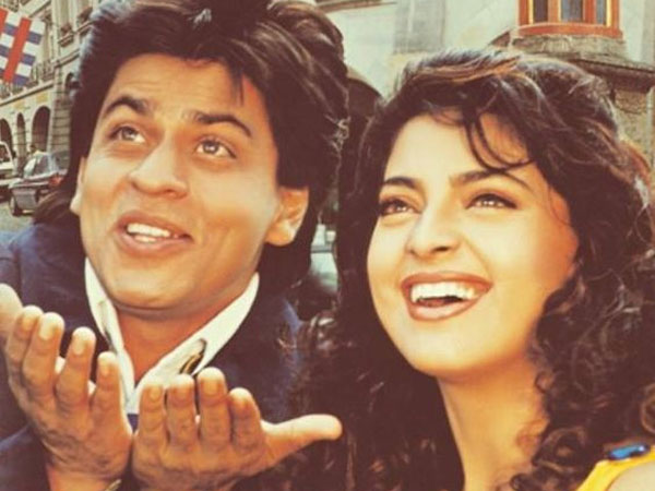 10 Sweetest Pictures Of Shahrukh Khan & Juhi Chawla From Yes Boss ...