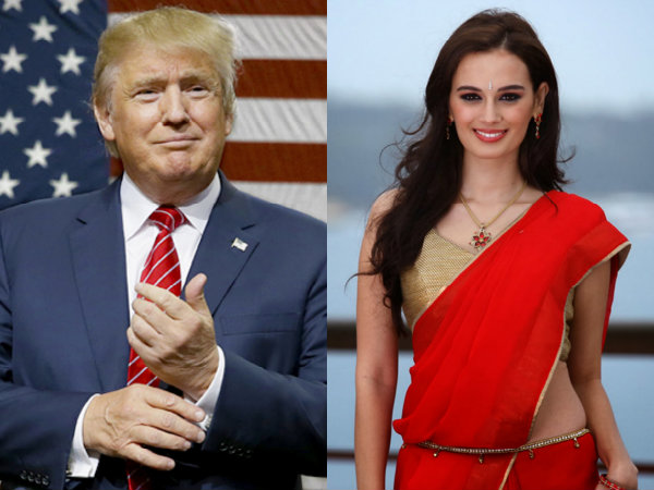 Evelyn Sharma Donald Trump, Bollywood Donald Trump, Evelyn Sharma ...
