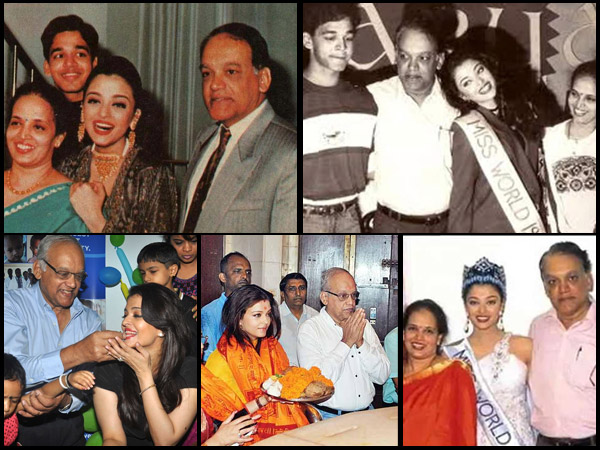 Aishwarya Rai Bachchan Heart Touching Pictures With Father Krishnaraj ...