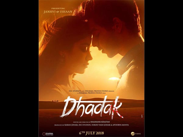 Jhanvi Kapoor & Ishaan Khattar Dhadak Posters. - Filmibeat