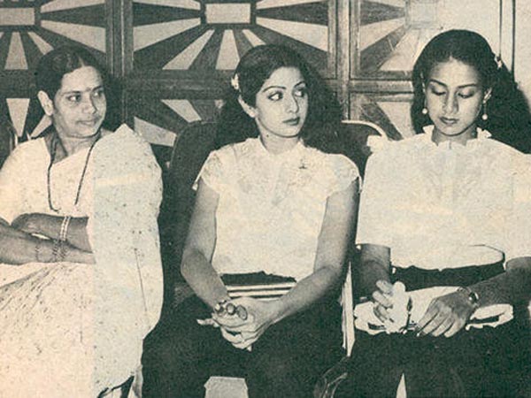 Old Pictures Of Sridevi With Her Father, Mother, Sister & Relatives ...