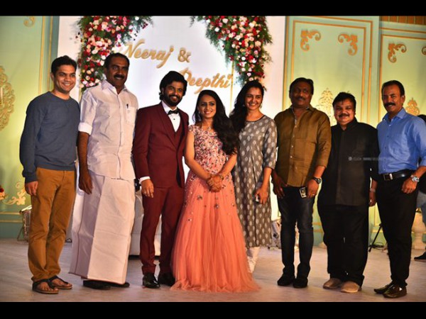 Neeraj Madhav–Deepthi Wedding reception: Mammootty, Kunchacko Boban ...