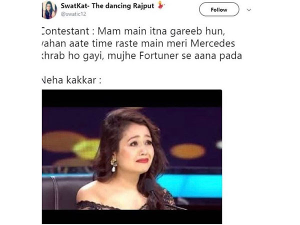 Indian Idol 10 Judge Neha Kakkar Trolled For Crying Shares The Memes