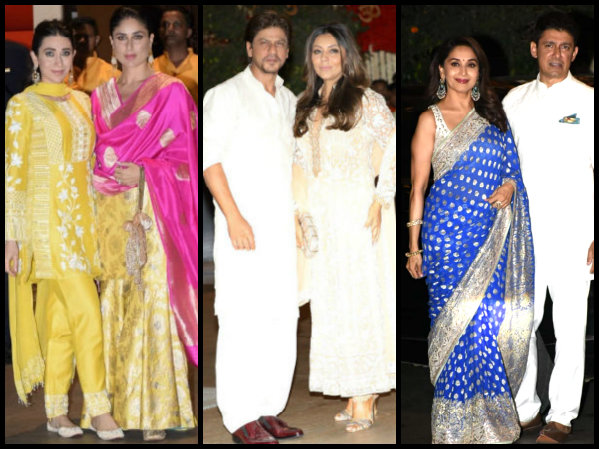 Shahrukh Khan Gauri Khan Spotted At Ambani Ganesh Utsav Pictures ...
