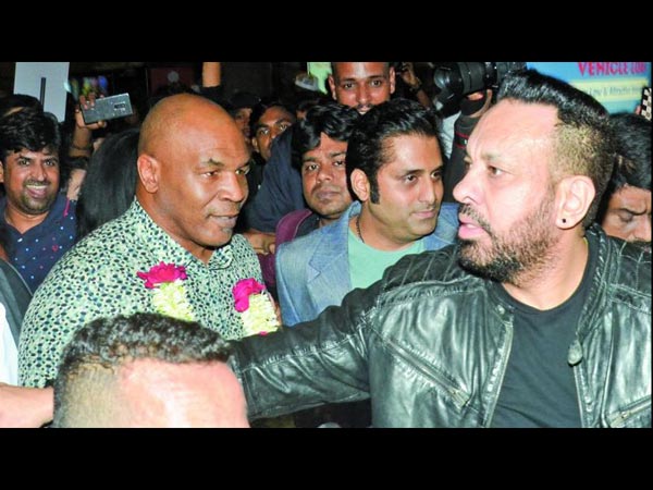 Salman Khan's Bodyguard Shera Guards Mike Tyson During His India Visit ...