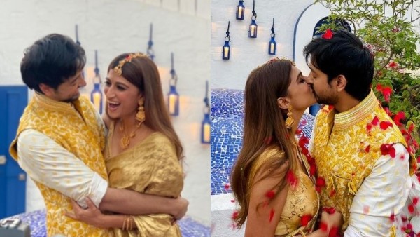 Newlyweds Priyaank Sharma And Shaza Morani Share A Passionate Lip-Lock ...