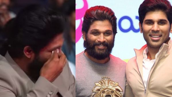Allu Arjun Gets Emotional Hearing Brother Allu Sirishs Speech During