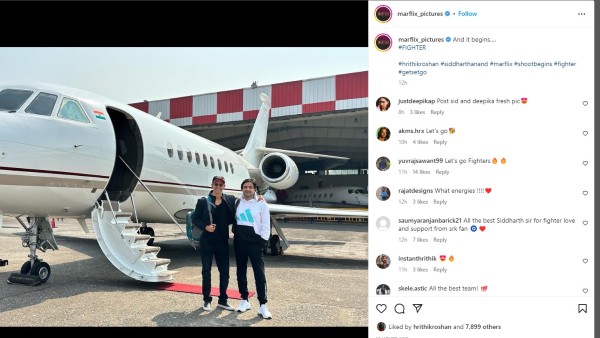 Hrithik Roshan Commences Shoot For Fighter; Shares Pic With Producer ...