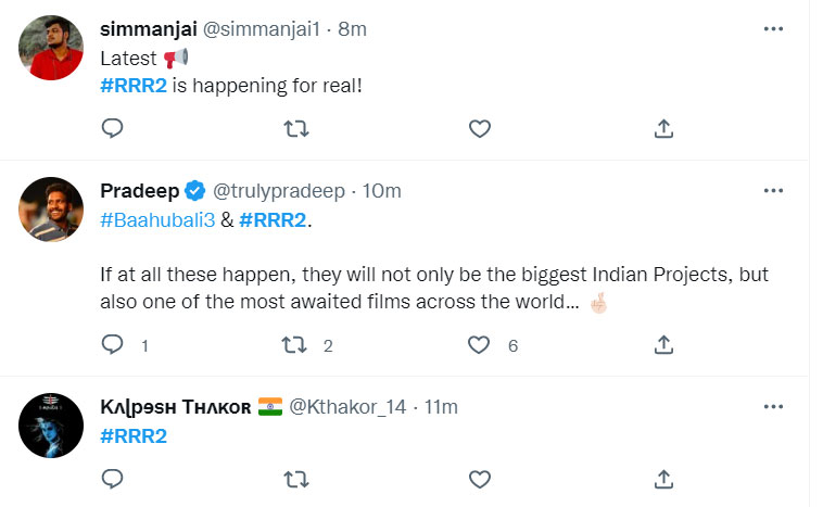 RRR 2 CONFIRMED: SS Rajamouli Reveals His Father Is Working On The ...