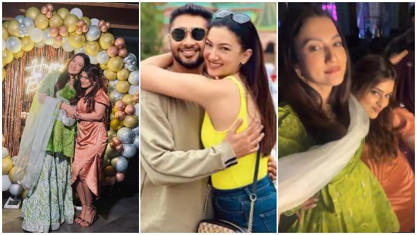 Pregnant Bigg Boss 7 Winner Gauahar Khan Flaunts Baby Bump At Sister-In ...