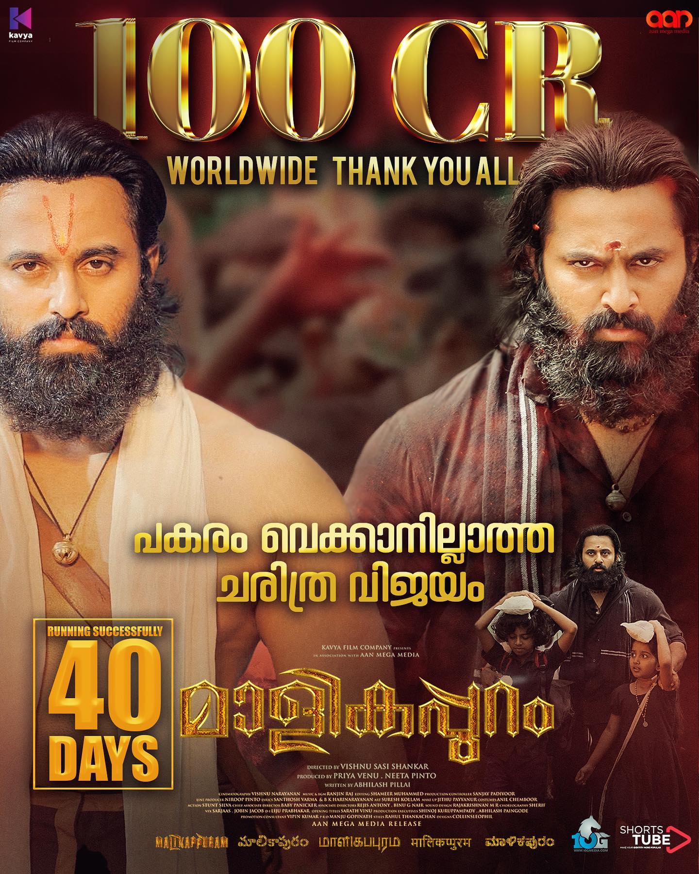 Malikappuram Collects 100 Crores At The Box Office: Unni Mukundan ...