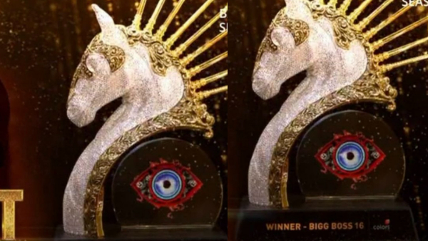 First Look Bigg Boss 16 Winner Trophy Pic Bigg Boss 16 Finale Unicorn ...