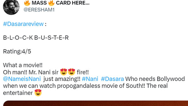 Dasara Twitter Review: Check Out Some Tweets About Nani's Action-Packed ...