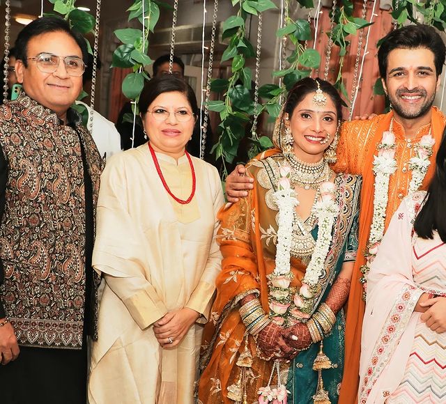 Dilip Joshi Wife At Taarak Mehta Ka Ooltah Chashmah Sachin Shroff Wedding Unseen Pic Neil Bhatt