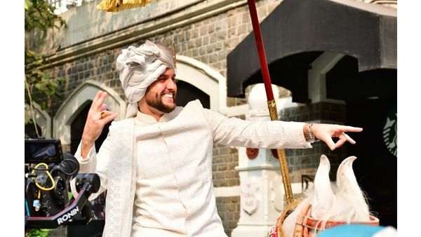 Ananya Panday Shimmers In Pastel Blue Saree At Cousin Alanna's Wedding ...