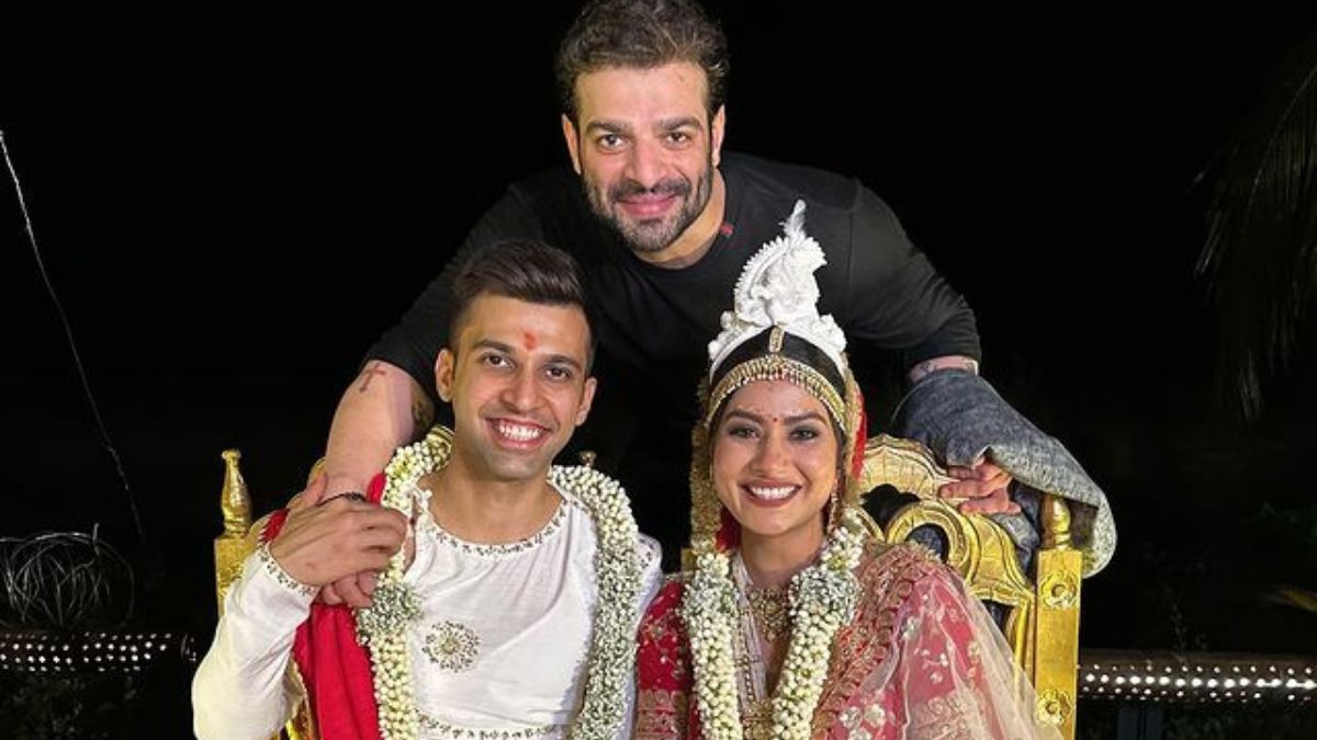 Krishna Mukherjee Wedding Photos: Karan Patel Attends Yeh Hai ...