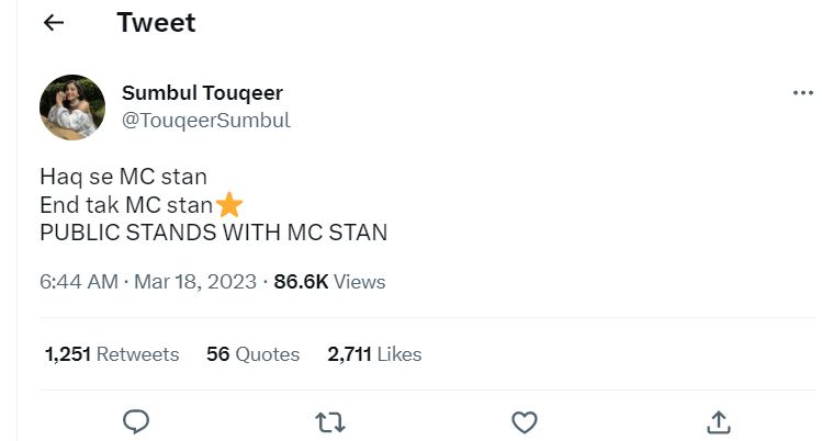 Why MC Stan Indore Show Cancelled Sumbul Touqeer Tweets Bigg Boss 16 ...