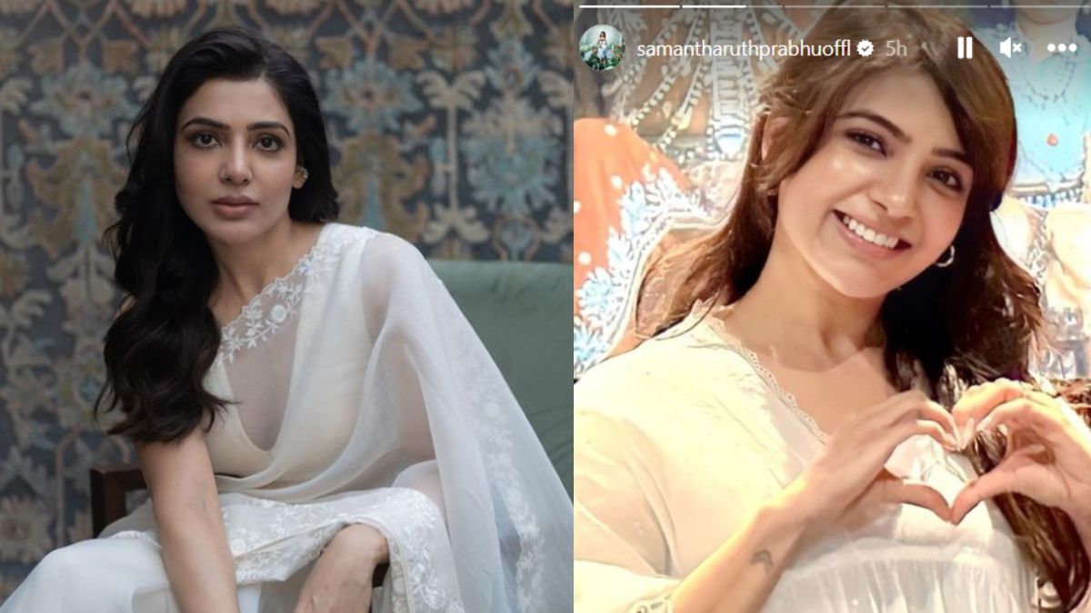 Samantha Ruth Prabhu's White-On-White Palazzo Set Is The Ultimate Comfort Look Your Summer ...