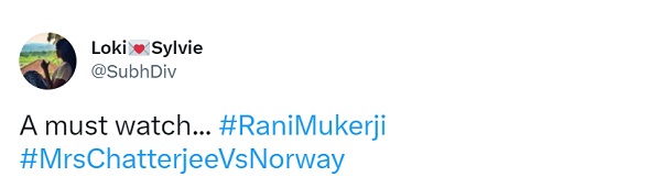 Mrs Chatterjee Vs Norway Twitter Review: Twitterati Hail Rani Mukerji’s ...