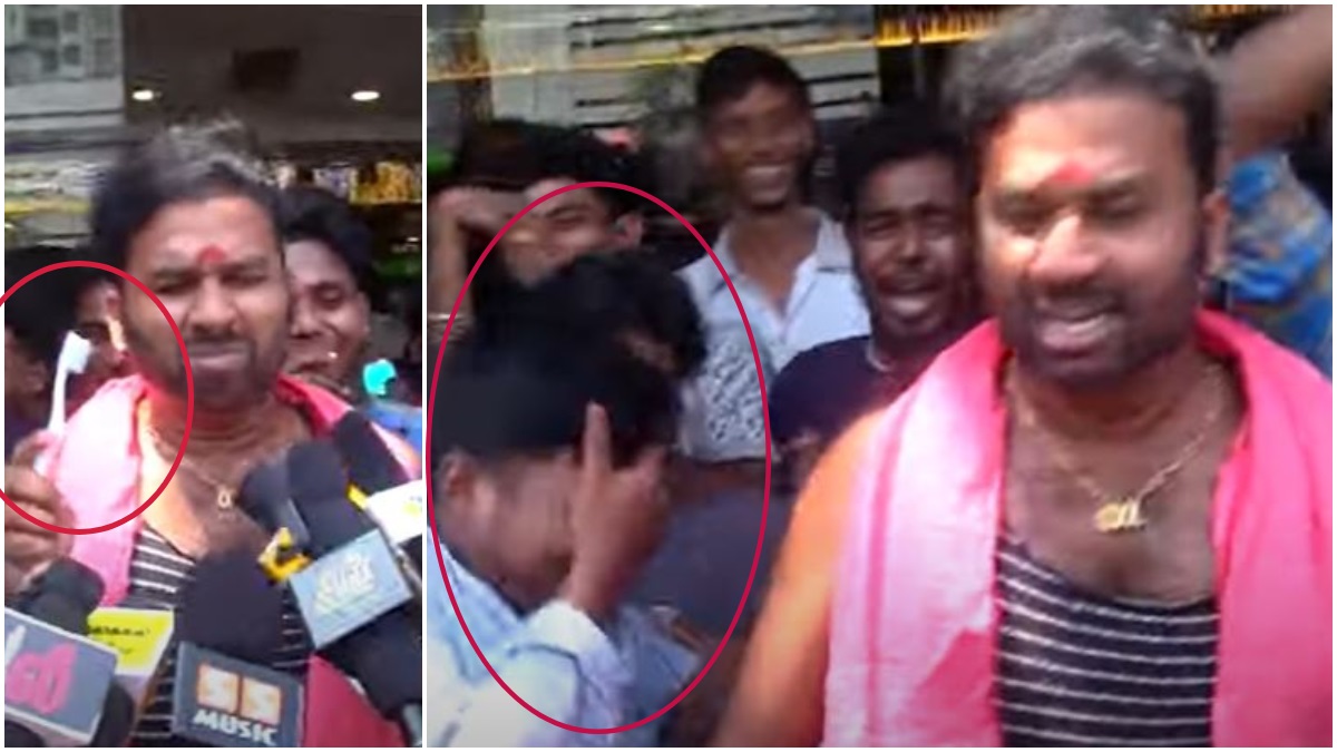 “Disgusting!” Cool Suresh brushes his teeth and spits on fans during ...