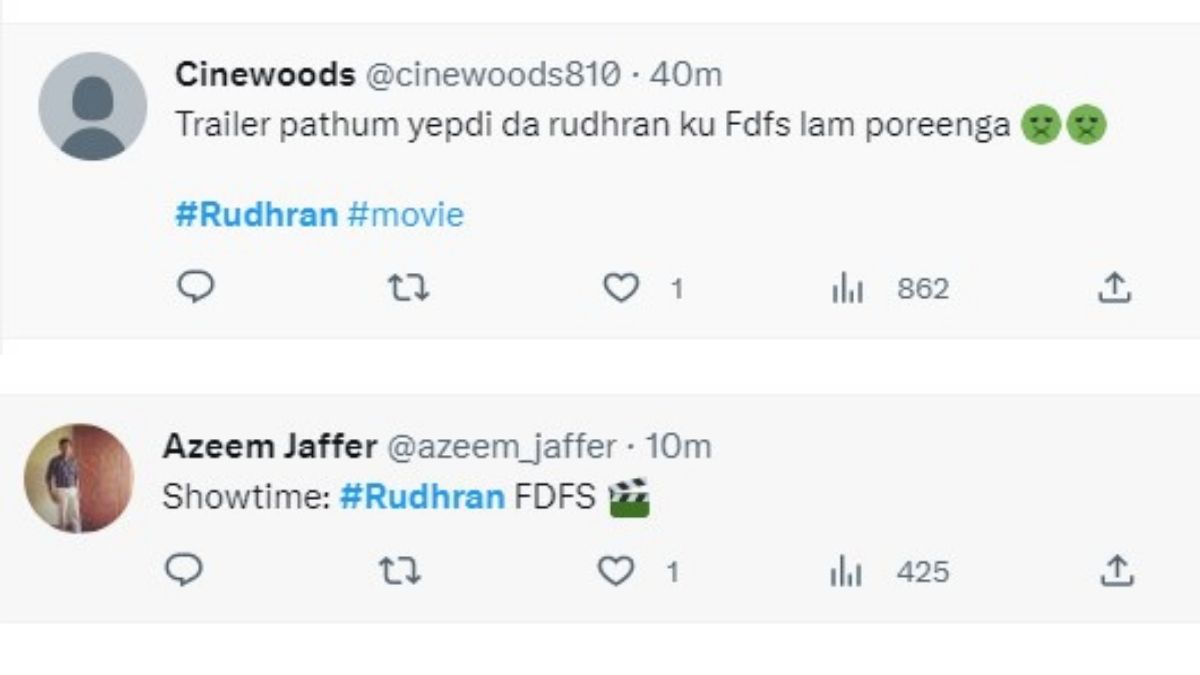 Rudhran Review | Rudhran Twitter Review: Raghava Lawrence's Re-Entry Film Attracts Family ...