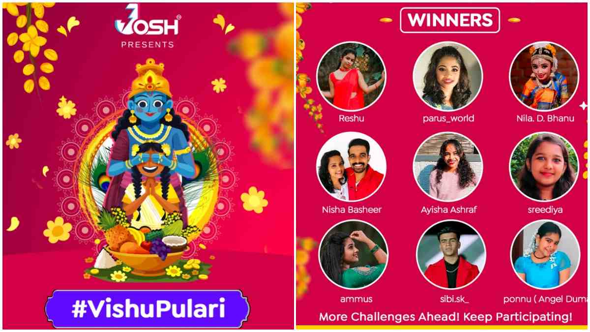 Josh App Celebrated Vishu, Winners got Gold Coins… Vouchers And More ...