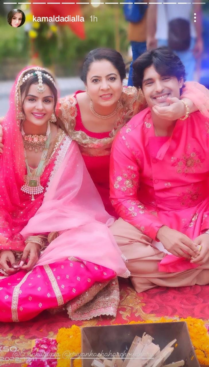Priyanka Choudhary Ankit Gupta Wedding Throwback Pic Udaariyaan Sets ...