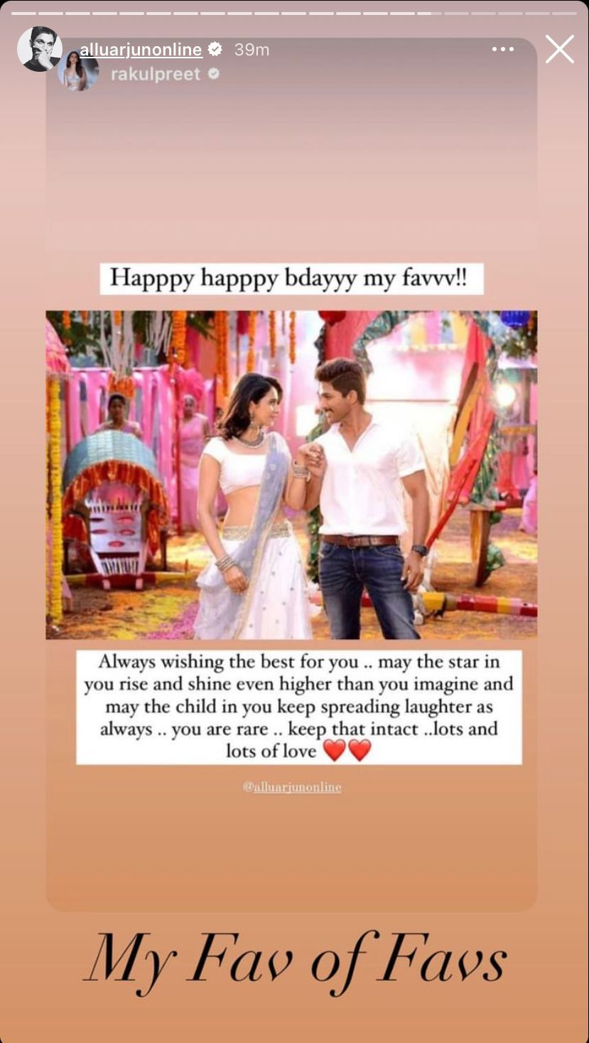 Fans Demand Allu Arjun and Rakul Preet Singh To Return To Big Screen As ...