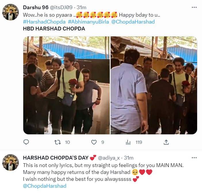 Happy Birthday Harshad Chopda Yeh Rishta Kya Kehlata Hai Star Fans ...