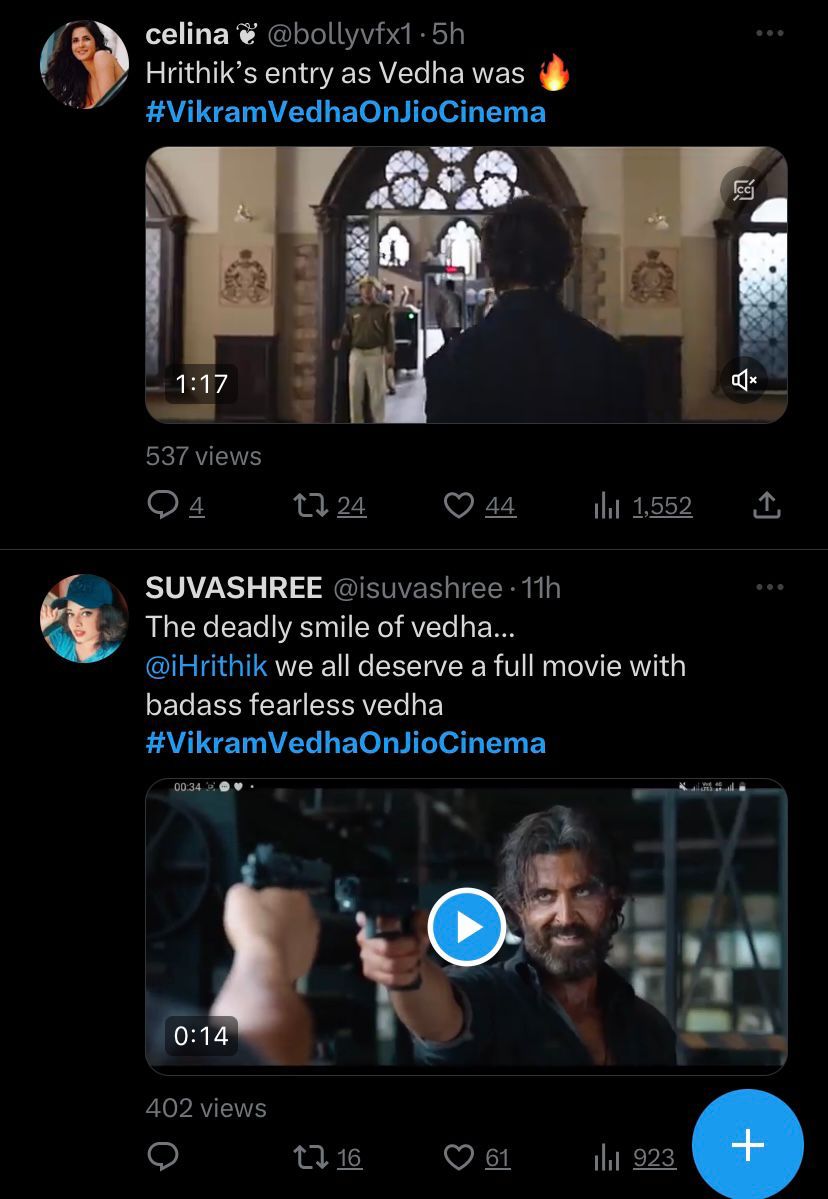 Fans Floored By Hrithik Roshan’s Powerful Performance In Vikram Vedha As The Film Drops On OTT ...