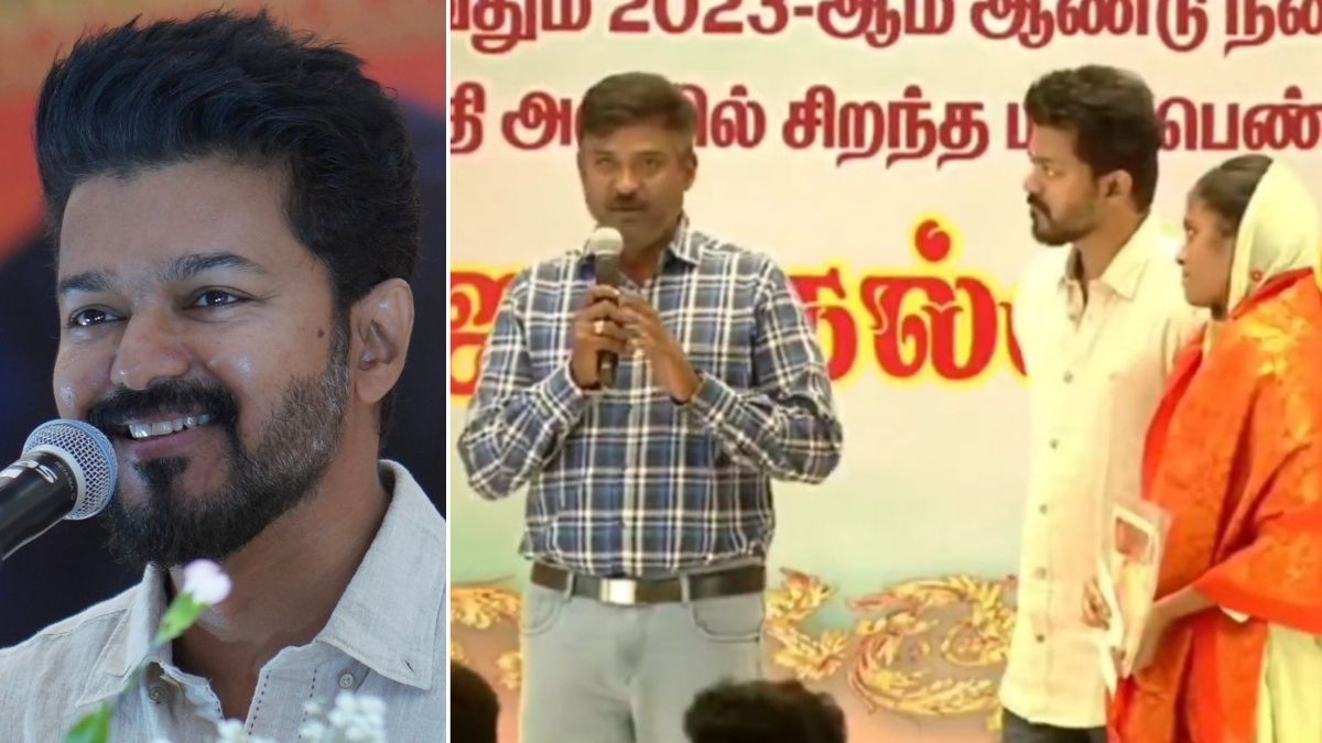 Student's Father Shares Political Ideas With Vijay On Stage; Netizens Say 'That Is Exactly Vijay ...