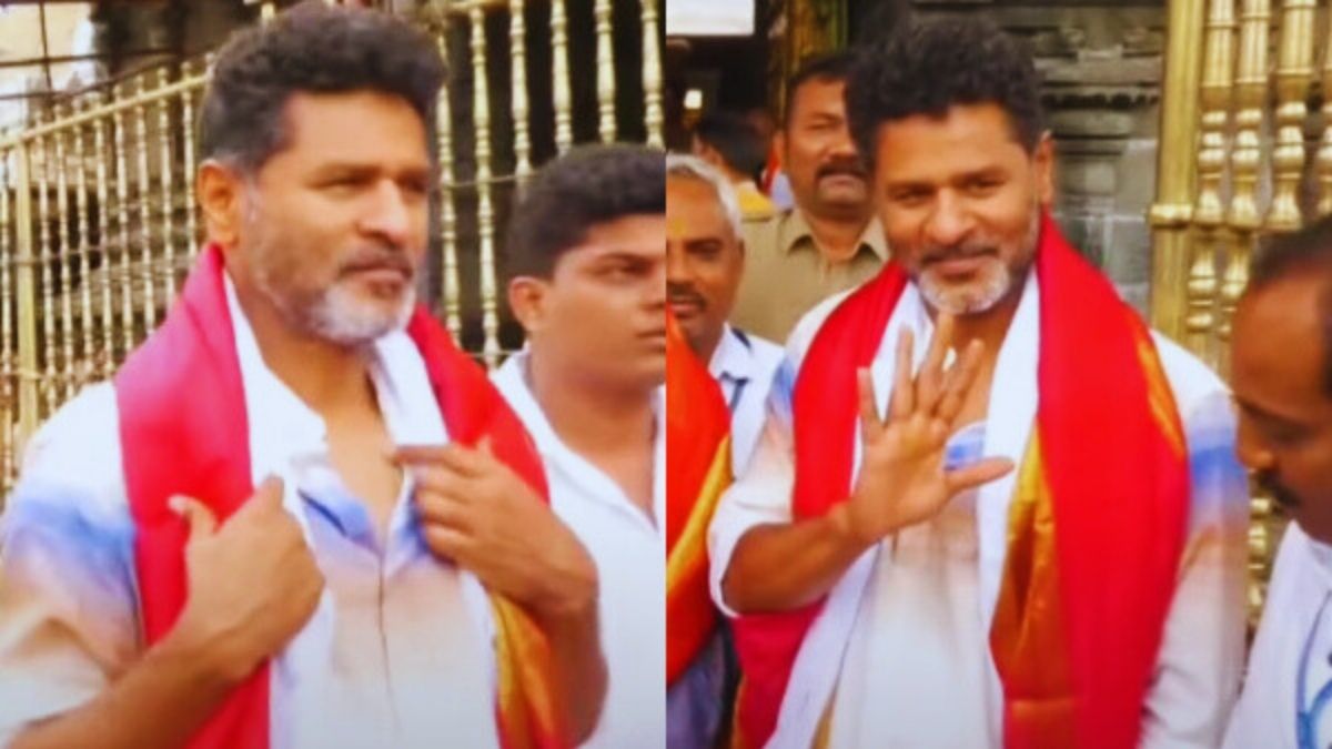 Prabhu Deva Tirupati Visit | Prabhu Deva Daughter Face | Prabhu Deva ...
