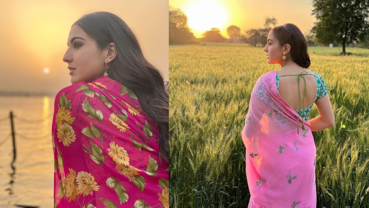 Sara Ali Khan's Best Floral Saree Looks To Steal From Zara Hatke Zara ...