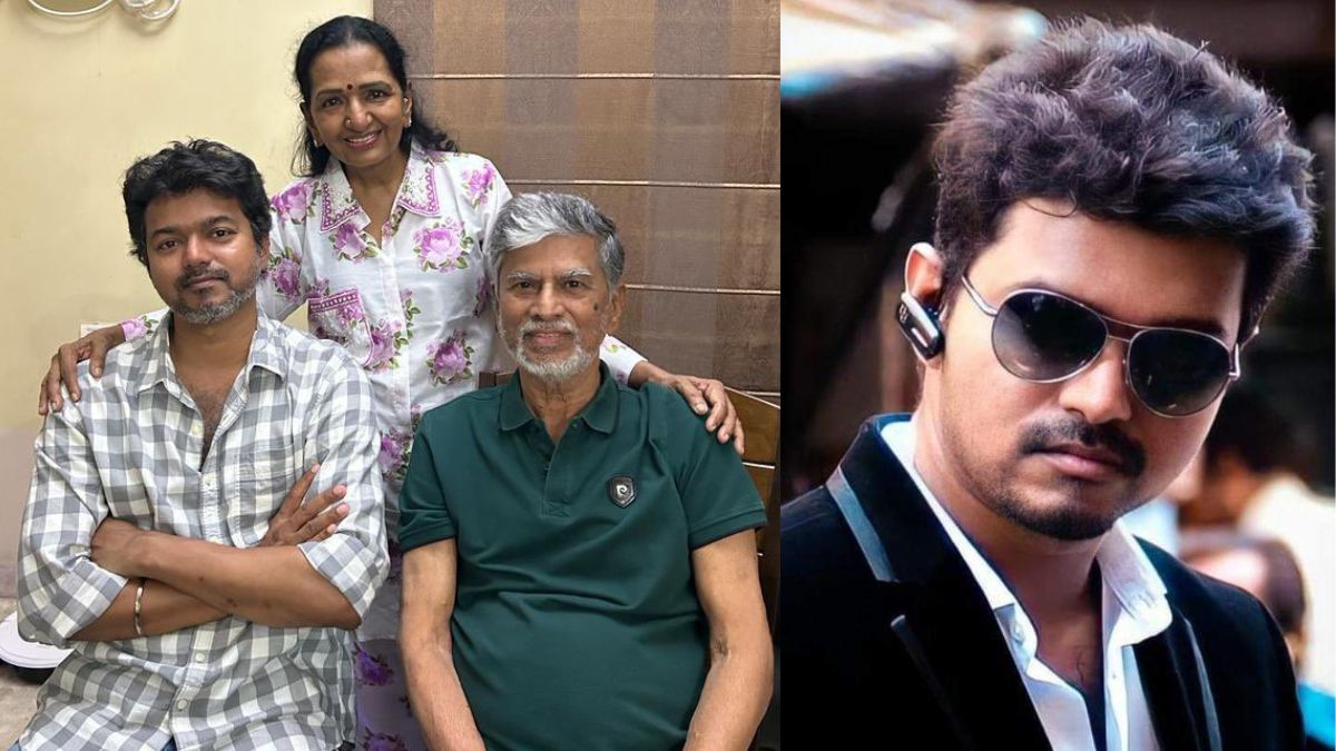 Vijay Met Father And Mother | Vijay With Father And Mother New Picture ...