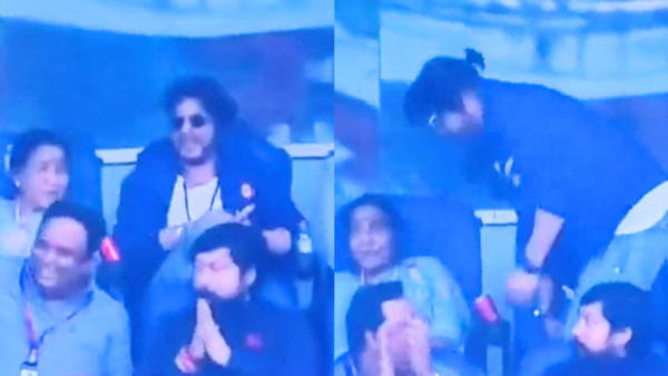 SRK's Kind Gesture Towards Asha Bhosle During World Cup Final Goes VIRAL; Fans Call Him ‘Organic ...